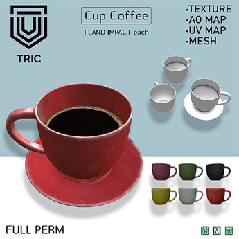 Second Life Marketplace - [Tric] - Cup Coffee Full Perm